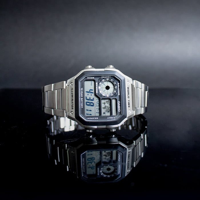 Reloj Casio Digital Hombre AE-1200WHD-1AV — La Relojería.cl